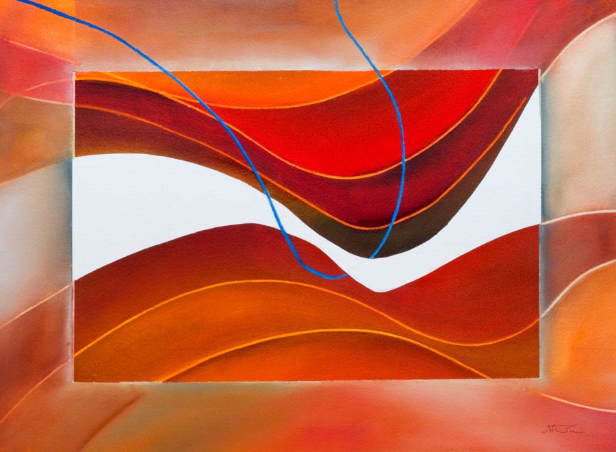 contemporary emotional paintings - Bliss - Alan Brain Art